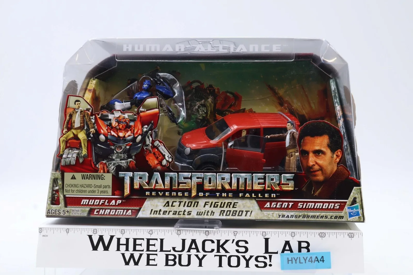 Mudflap Chromia & Agent Simmons Transformers ROTF Human Alliance Hasbro ...