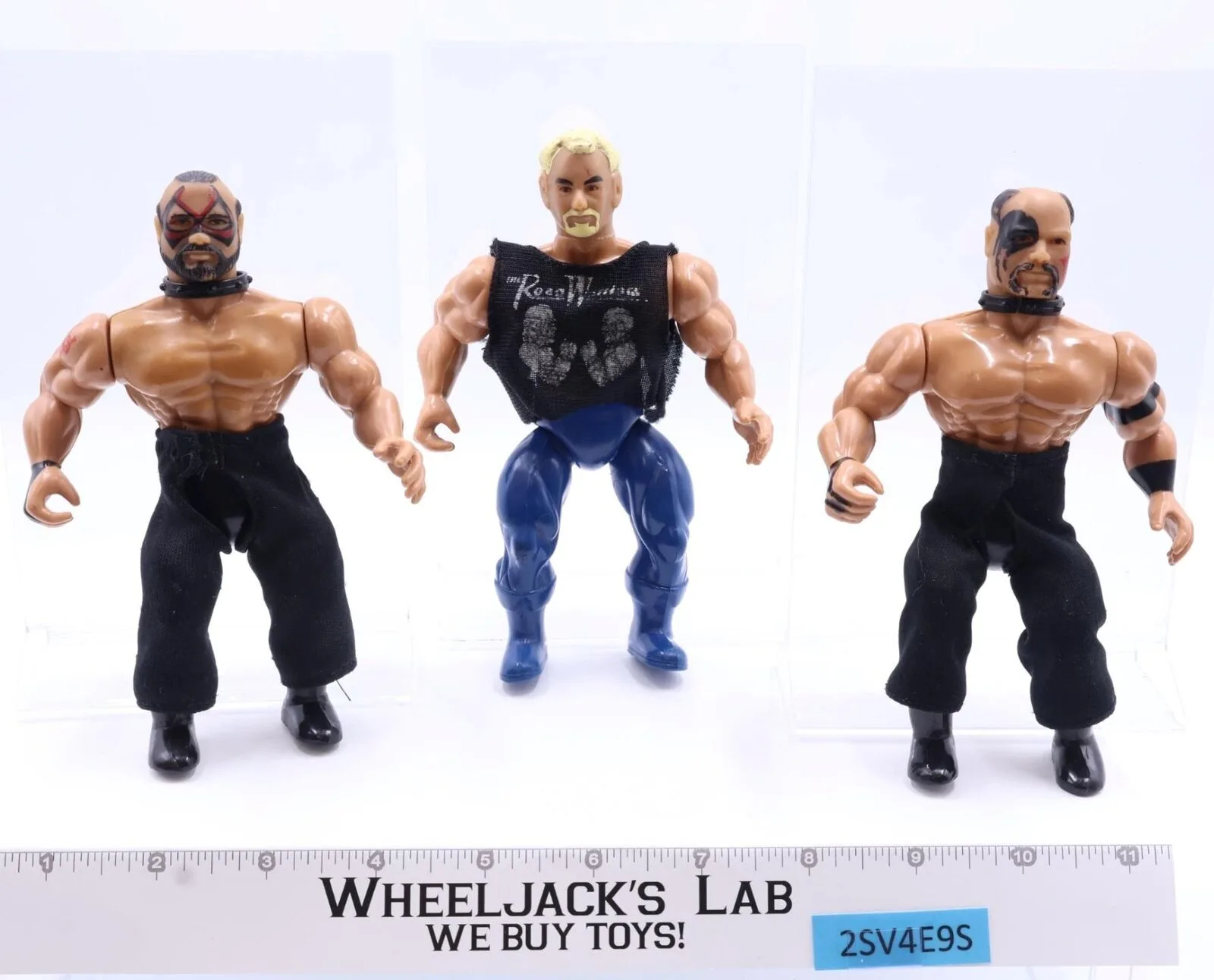 Road Warriors Tag Team Hawk, Animal & Paul AWA Wrestling 1985 Remco Set of 3 - Wheeljack's Lab