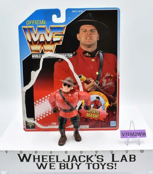 The Mountie W/CARDBACK 1992 WWF Wrestling Hasbro Action Figures ...