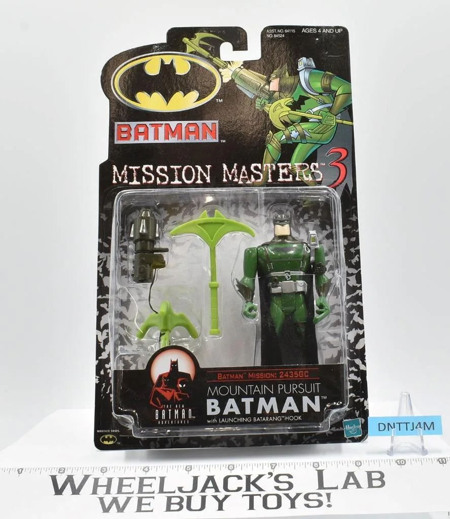 Mountain Pursuit Batman Mission Masters 3 Batman NEW MOSC Hasbro 2000 ...