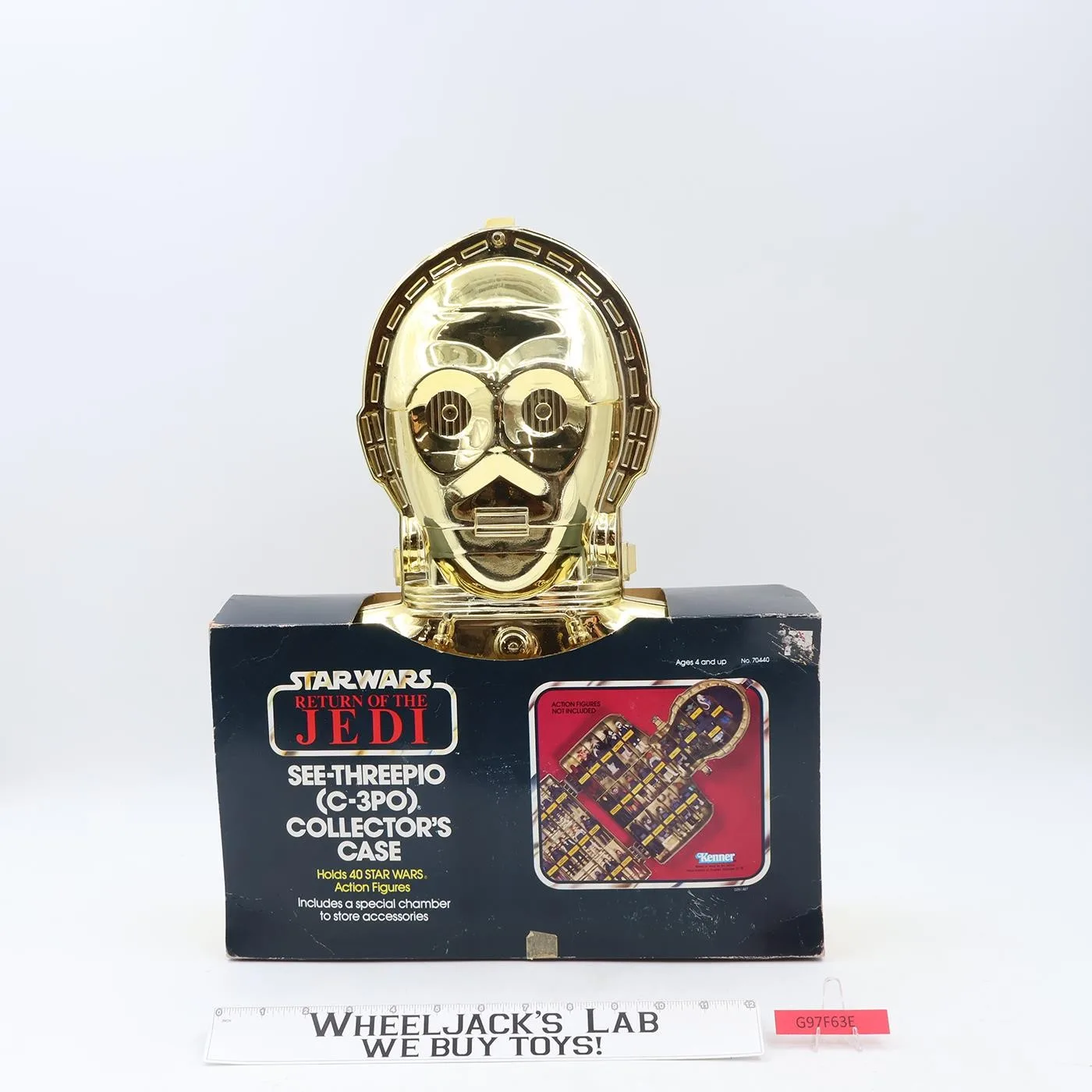 C-3PO Gold Action Figure Storage Case Star Wars 1983 Kenner Vintage ...