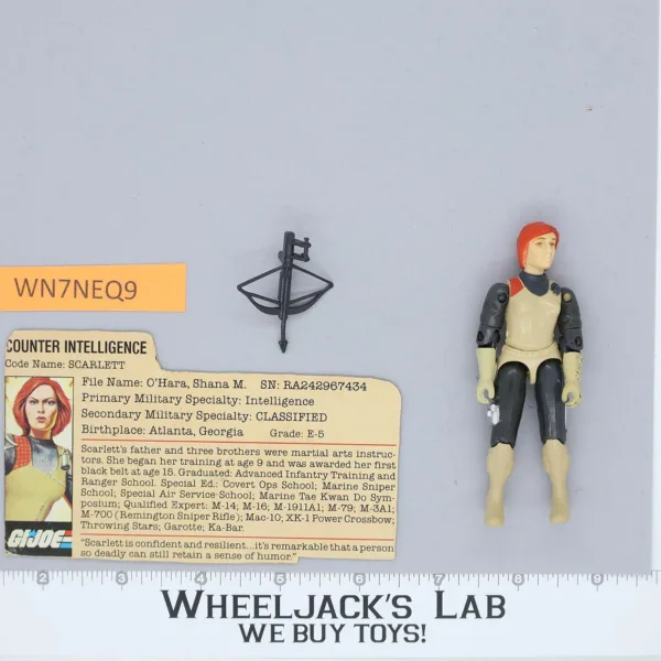 Scarlett V1.5 Swivel Arms 100% Complete G.I. Joe 1983 Hasbro Vintage ...