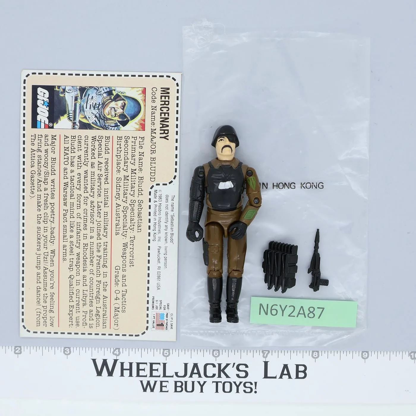 Major Bludd V1 MAIL AWAY Complete G.I. Joe 1983 Hasbro Vintage Action ...