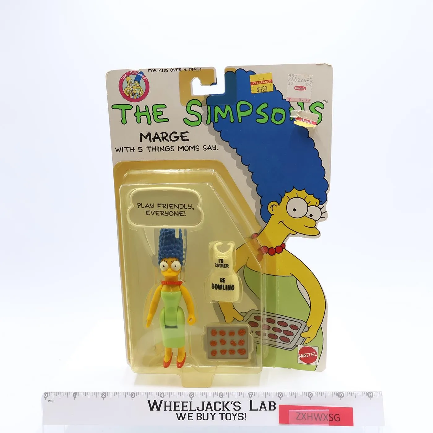 Marge The Simpsons 1990 Mattel Vintage Action Figure NEW MOSC SEALED ...