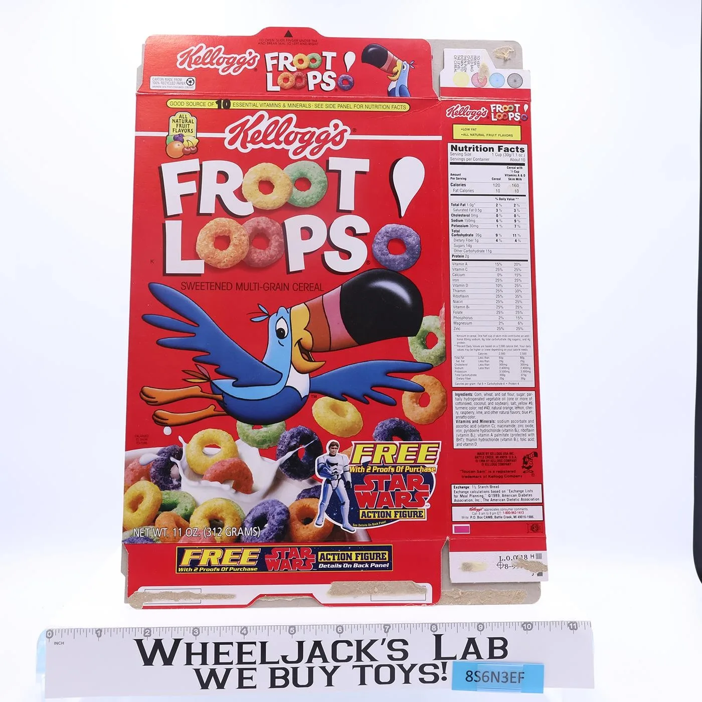 Froot Loops Cereal Star Wars 1995 Kellogg's Vintage EMPTY BOX ...