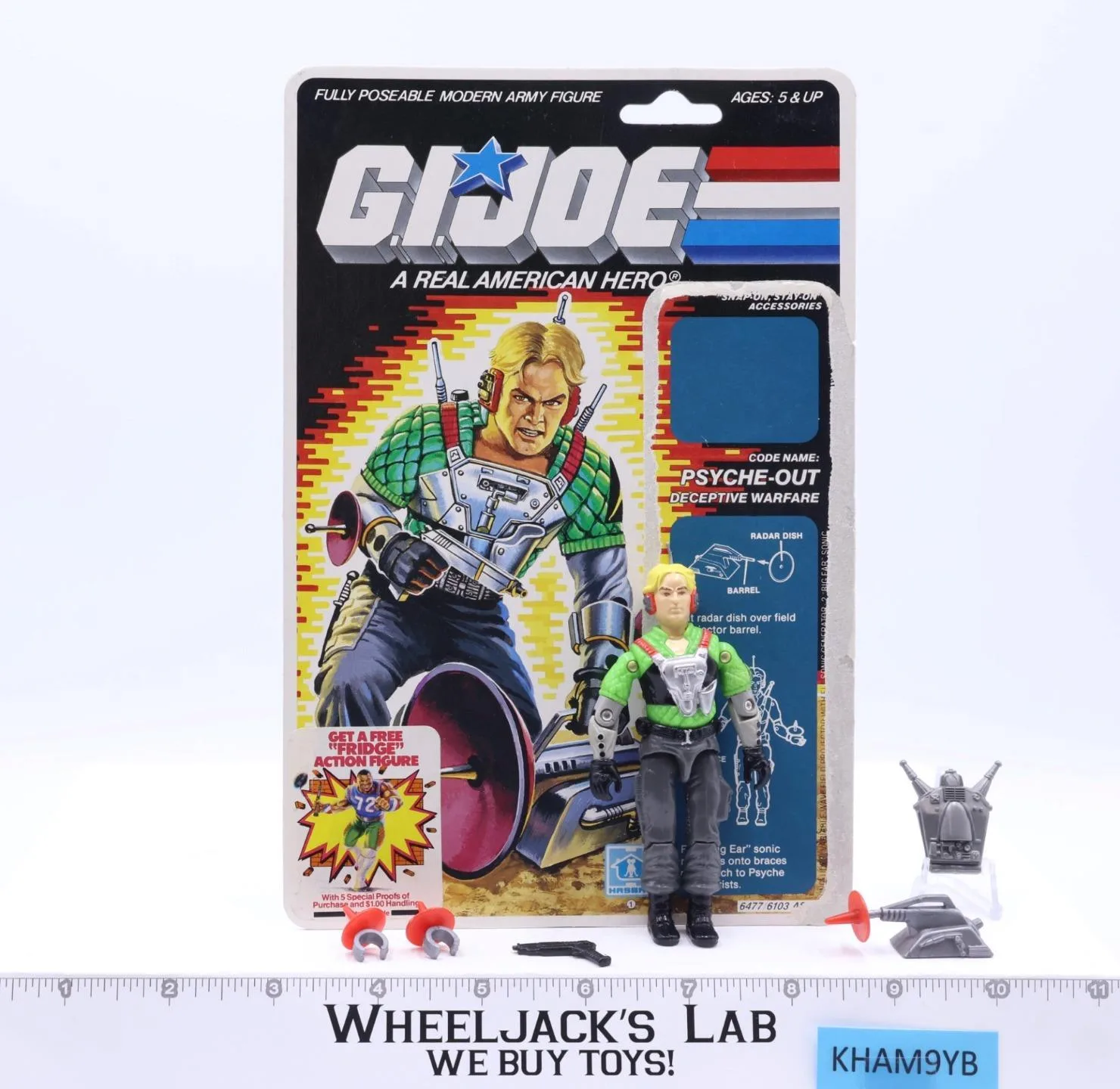 Psyche-Out V1 Complete 34 Cardback 1987 G.I. Joe Hasbro Vintage Action ...