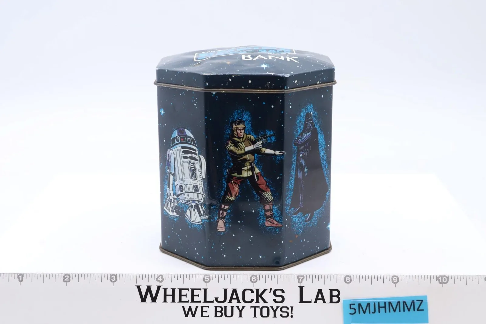 Octagon Coin Bank Metal Tin Star Wars Empire Strikes Back 1980 Metal ...