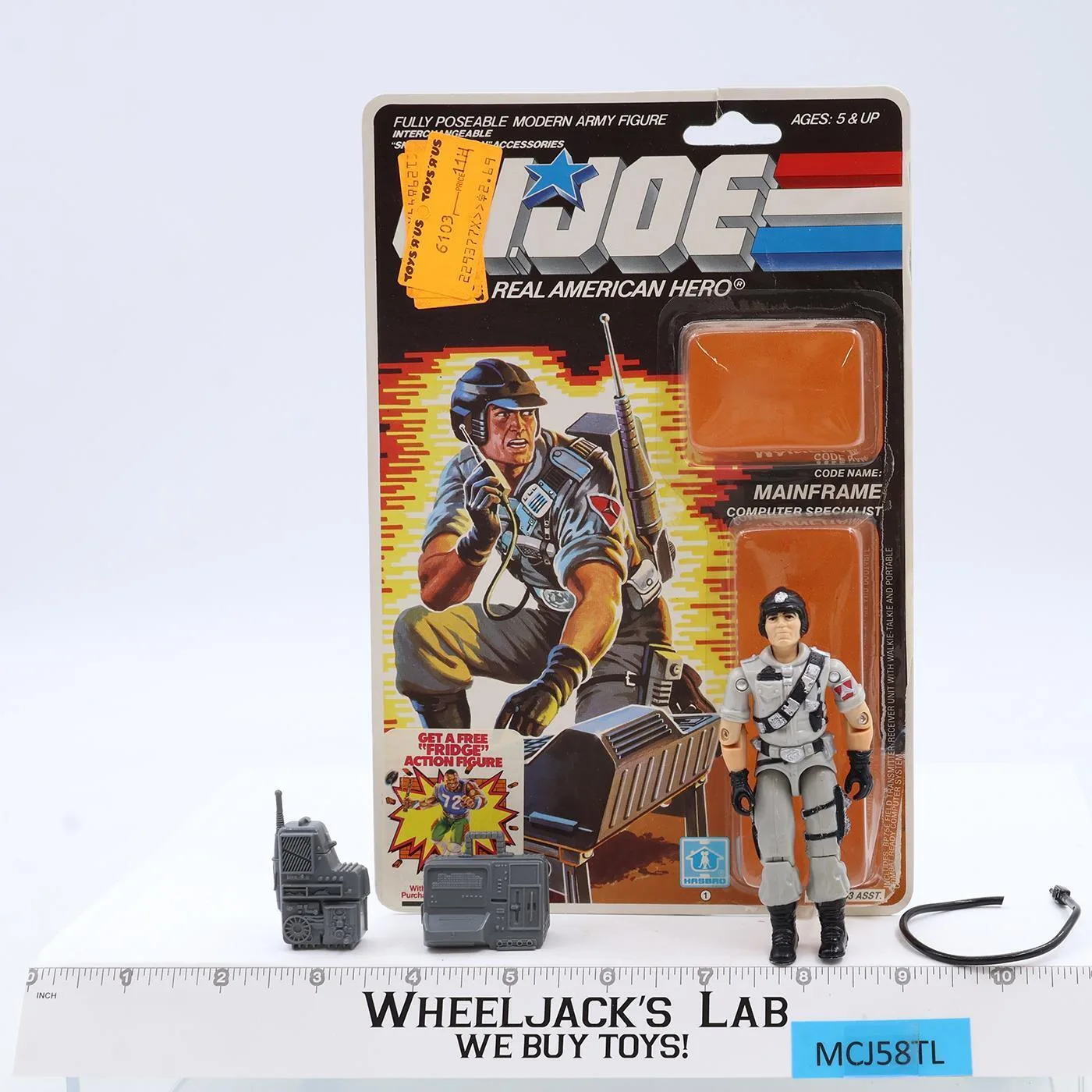 Mainframe V1 Complete 34 Cardback & Bubble 1986 G.I. Joe Hasbro Vintage ...