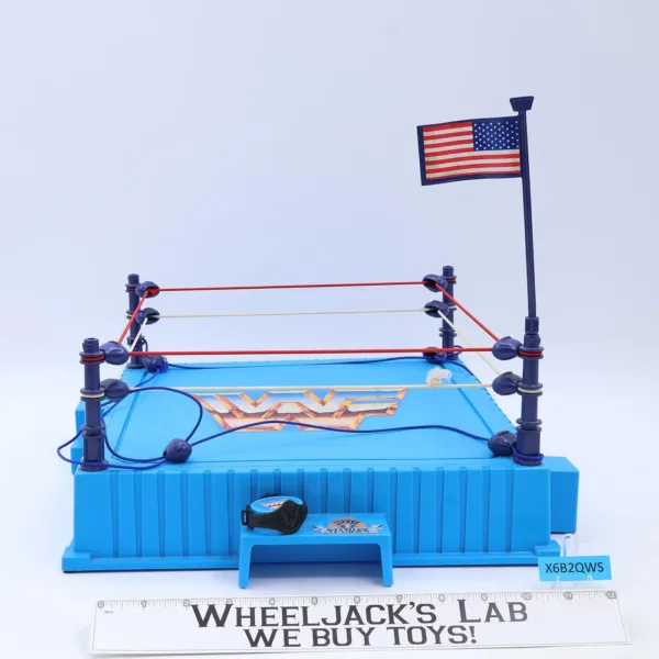 Official Wrestling Ring WWE WWF 1990 Hasbro Action Figure Playset ...