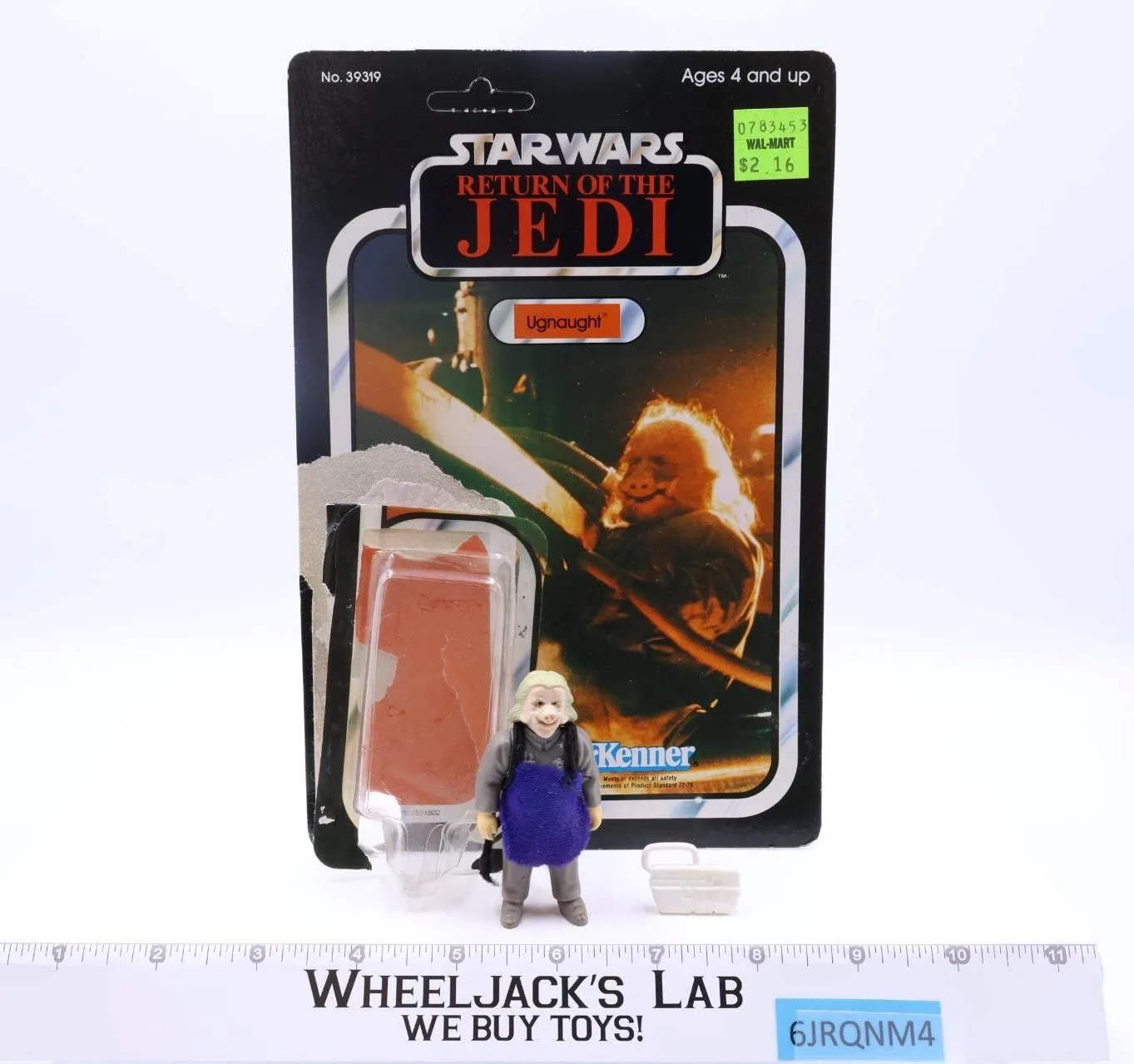 Ugnaught 100% Complete 65 Back-B Star Wars ROTJ 1983 Kenner Figure NO ...