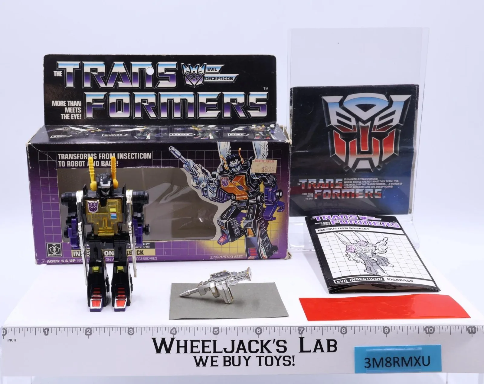 Kickback 100% Complete W/ Box 1985 Vintage Hasbro G1 Transformers ...