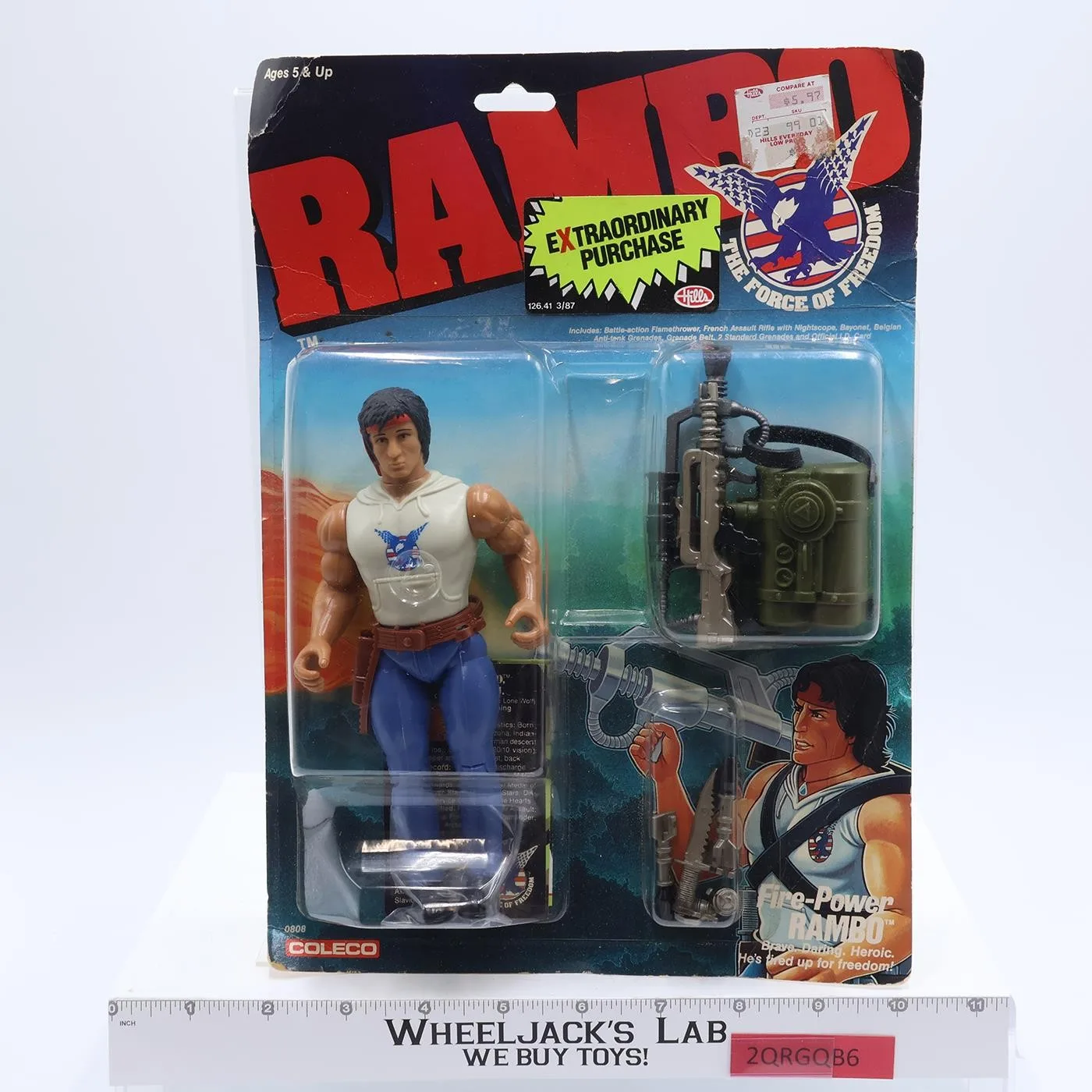 Fire Power Rambo from Rambo Force of Freedom 1985 Coleco Figure NEW ...