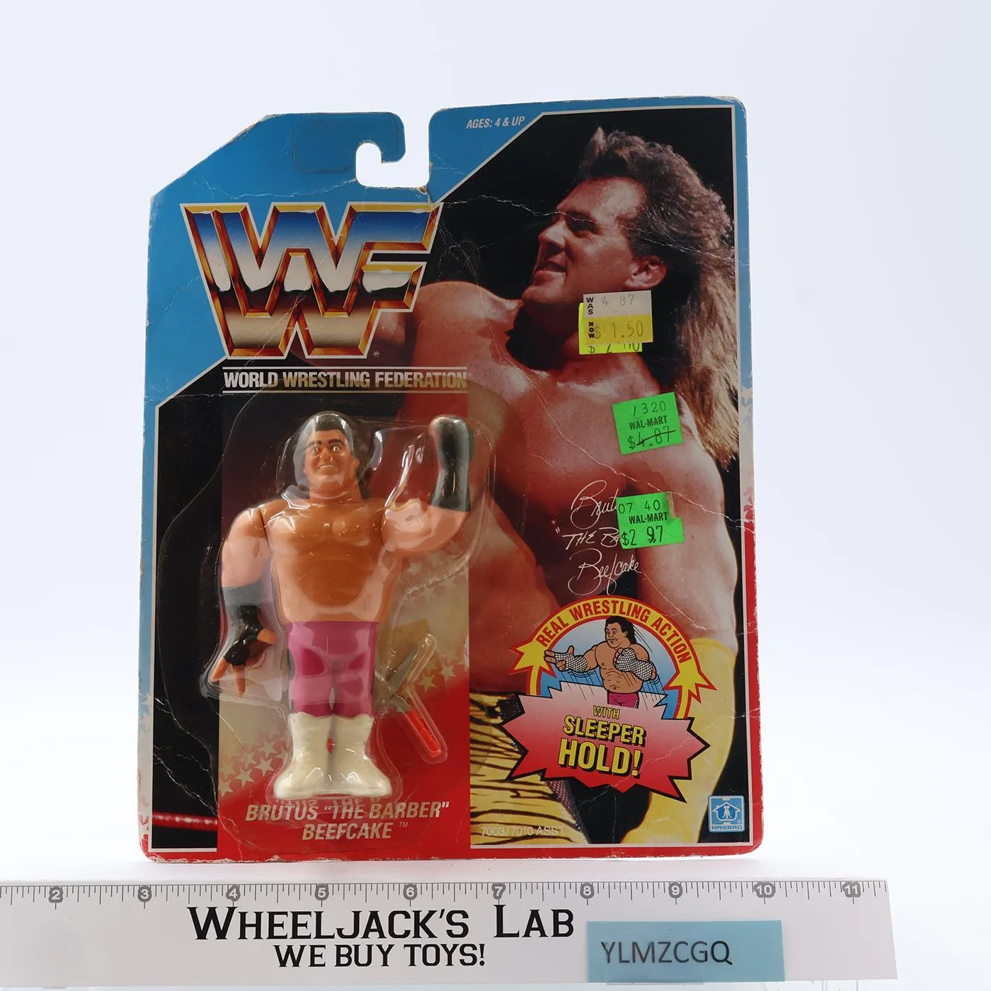Brutus the Barber Beefcake W/ Sleeper Hold WWF Wrestling 1990 Hasbro ...