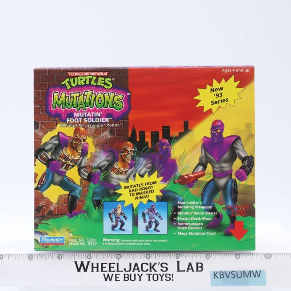 Mutatin' Foot Soldier TMNT Mutations 1993 Playmates Figure MISB NEW ...