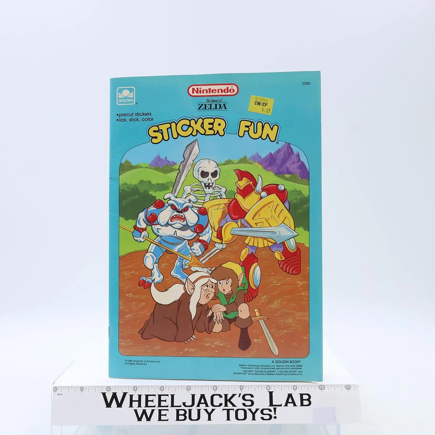 The Legend of Zelda Sticker Fun Coloring Book 1989 Nintendo Golden ...