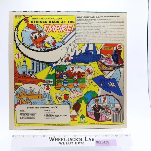 Irwin Strikes Back Irwin the Dynamic Duck Star Wars Vinyl Record 1980 ...
