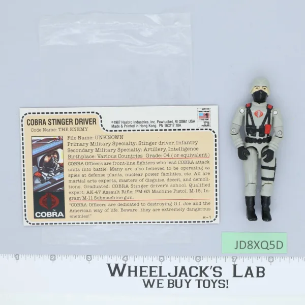 Cobra Stinger Driver V1 RED CARD BACK Complete G.I. Joe 1984 Hasbro ...