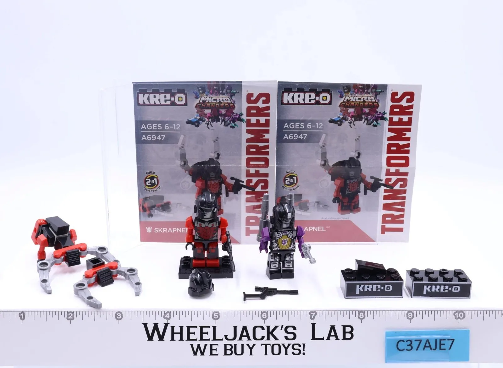 Skrapnel Complete Kre-O Micro Changers Transformers 2015 Hasbro Mini ...