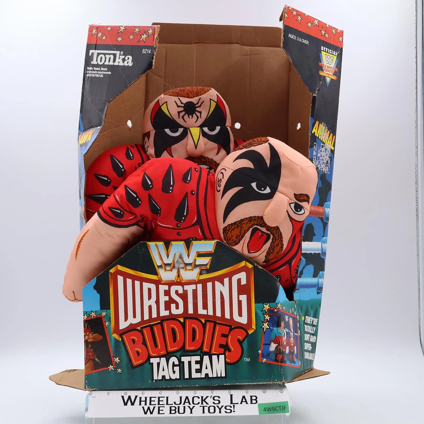 Hawk & Animal Tag Team Wrestling Buddies WWF WWE Wrestling 1990 Tonka ...