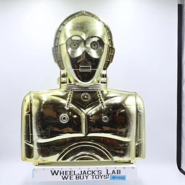 GOLD C-3PO Action Figure Storage Case Star Wars 1983 Kenner Vintage ...
