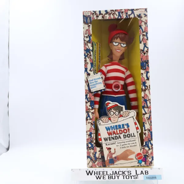 #2278 Wenda Doll Where's Waldo? 1991 Mattel 18" Vintage Doll NEW MIB - Wheeljack's Lab