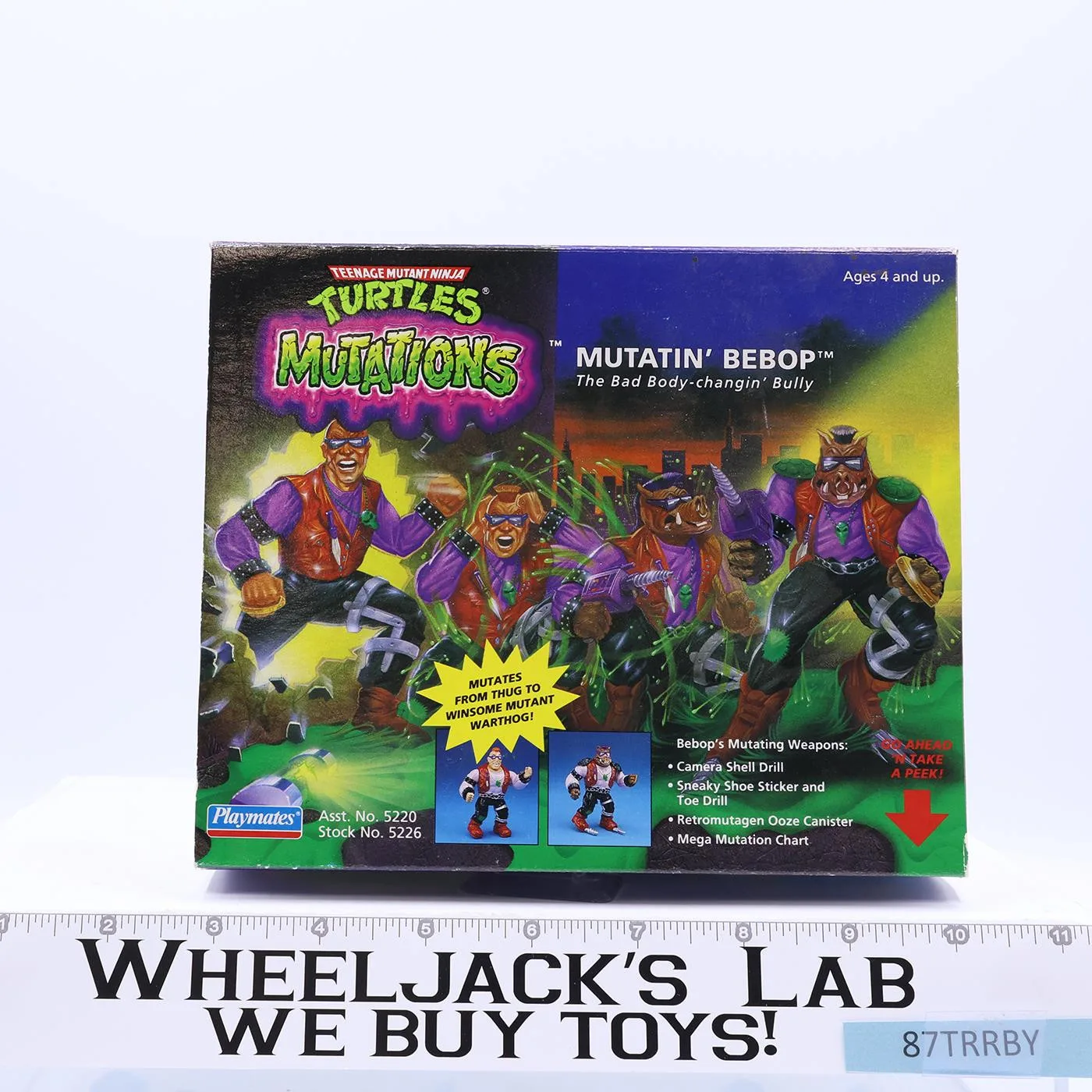Mutatin' Bebop Teenage Ninja Turtles TMNT Mutations 1992 Playmates NEW ...