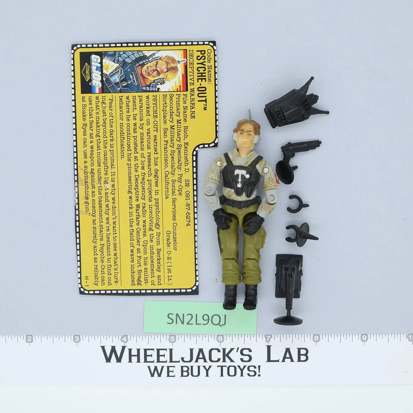 Psyche-Out V2 Night Force Complete G.I. Joe 1988 Hasbro Vintage Action ...