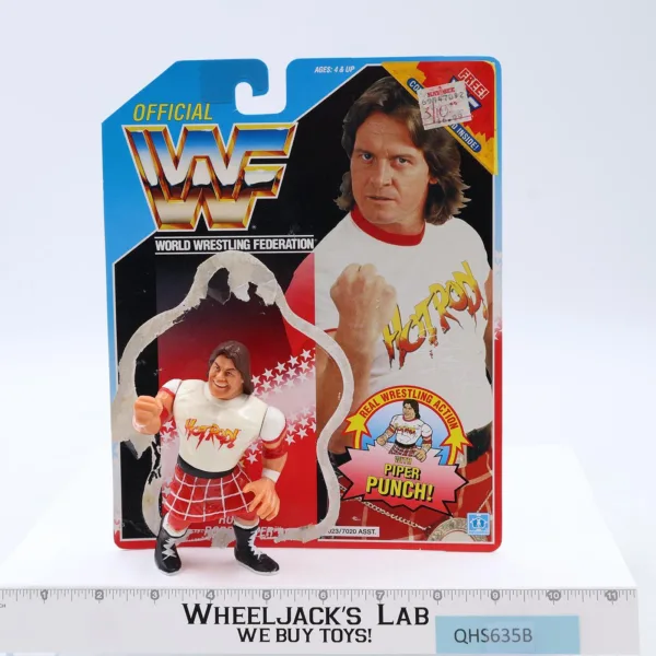 Rowdy Roddy Piper W/CARDBACK 1991 WWF Wrestling Hasbro Action Figures ...