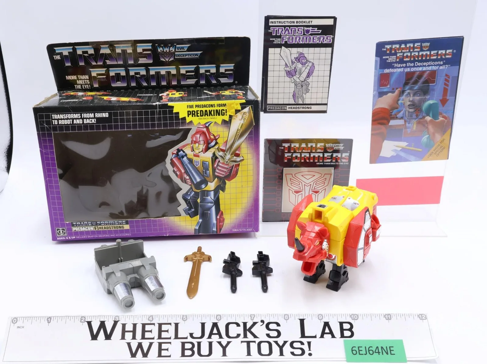 Headstrong METAL 100% Complete W/ Box 1986 Vintage Action Figure G1 ...