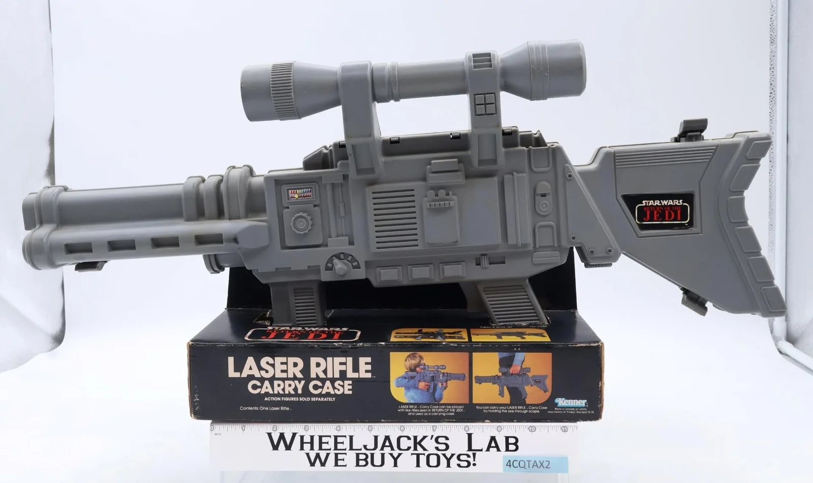 Laser Rifle Carry Case UNUSED STICKERS Star Wars ROTJ 1984 Kenner ...