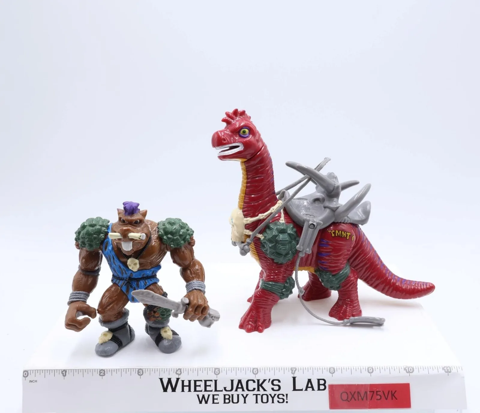 Cave Beast Bebop W/ Bodacious Brontosaurus TMNT 1994 Playmates Action ...