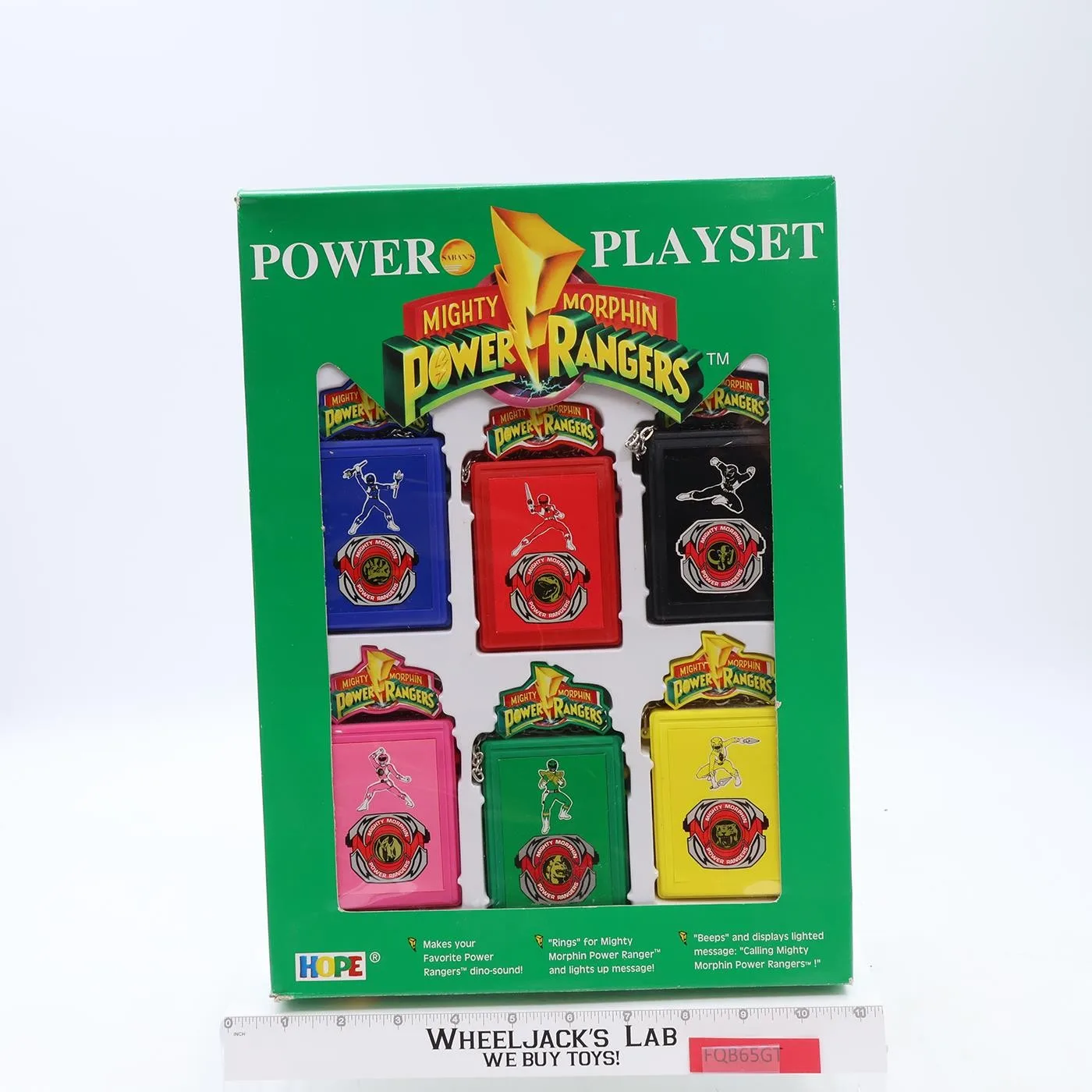 Set of 6 Beepers Power Playset Mighty Morphin Power Rangers 1993 Hope ...