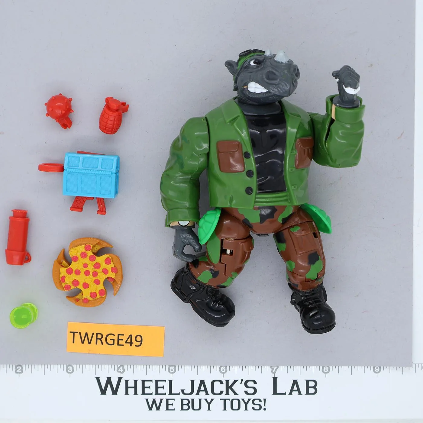 Mutations Mutatin' Rocksteady Complete TMNT 1992 Playmates Action ...