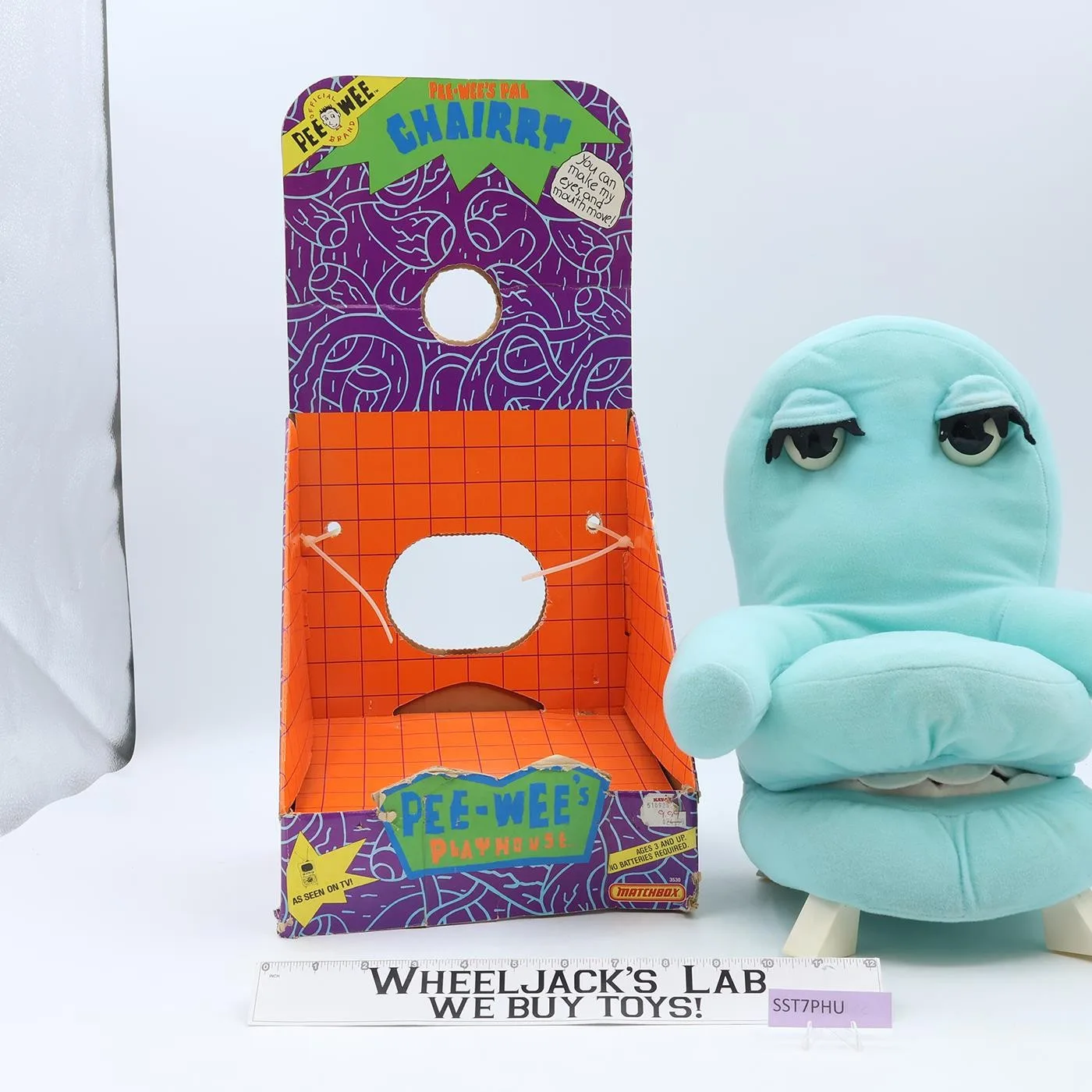 Chairry Plush Pee-Wee's Playhouse 1988 Matchbox Action Figure NEW ...