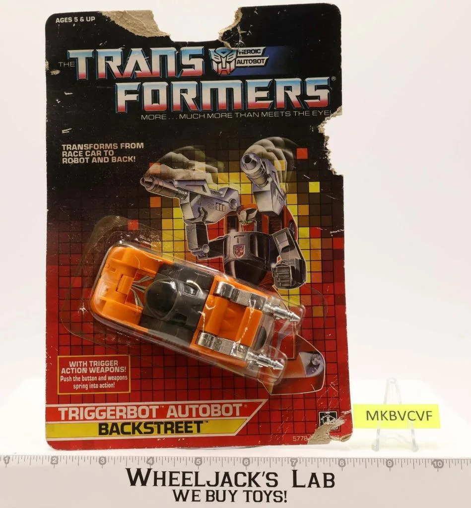 Backstreet 1988 Vintage Hasbro G1 Transformers MOSC NEW Action Figure ...