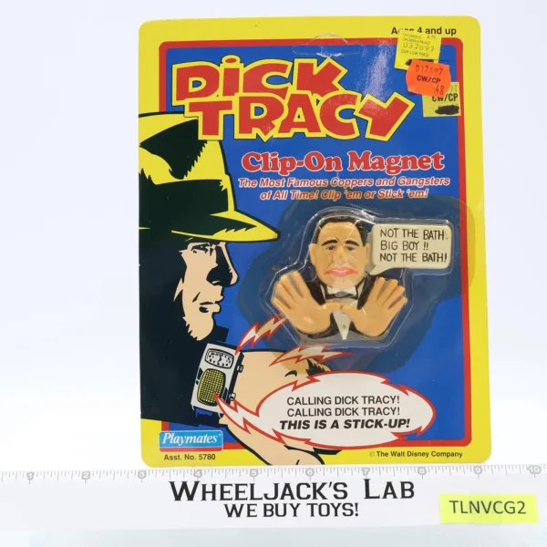 Lips Manlis Dick Tracy Clip-On Magnet Disney 1990 Playmates NEW MOSC ...