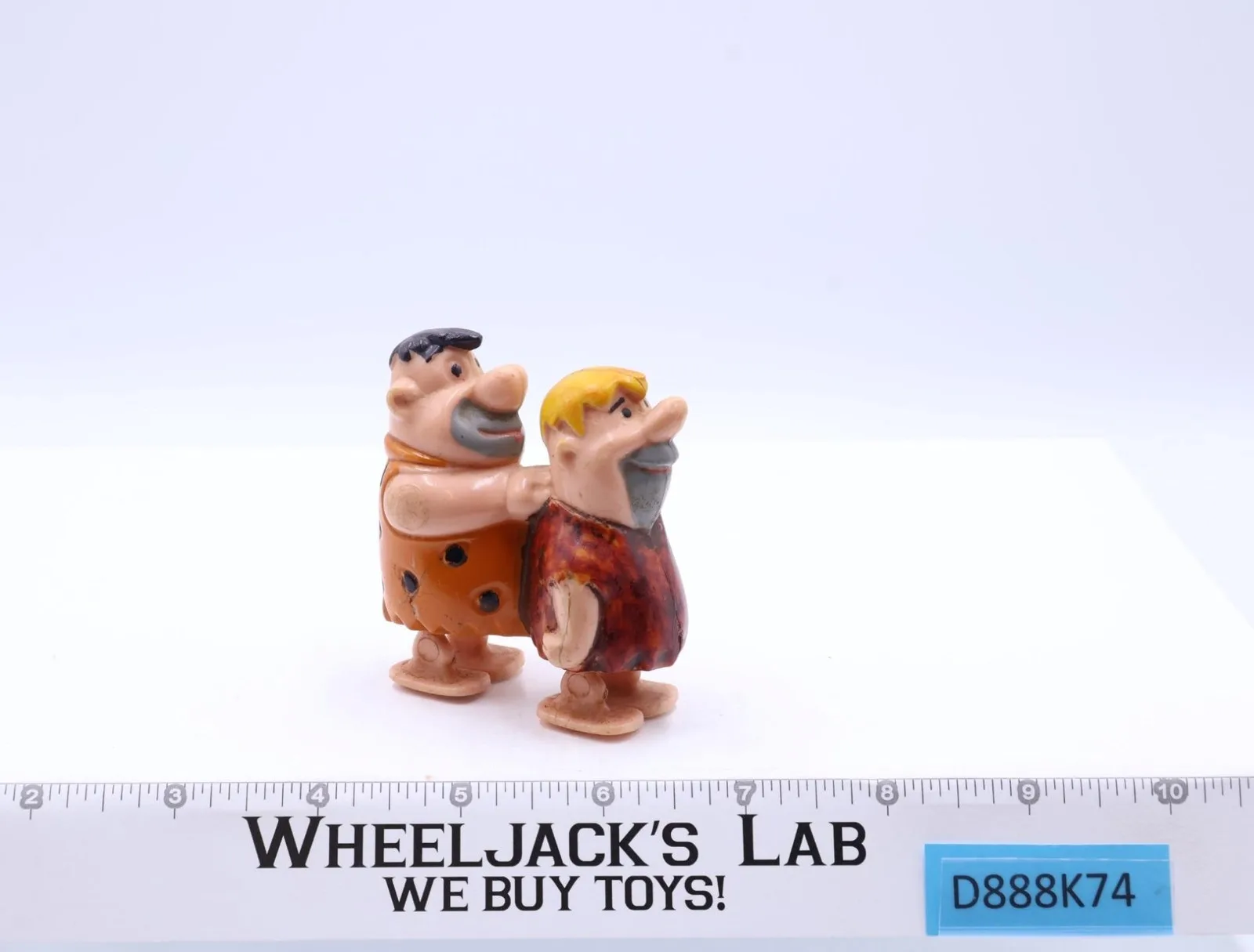 Fred Flintstone & Barney Rubble Ramp Walkers Marx Toys 1960s - Wheeljack's Lab