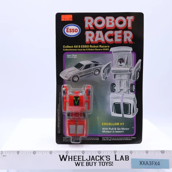 Excellor #7 W/Pull & Go Motor RED Gobot KO Robot Racer 1980s Esso ...