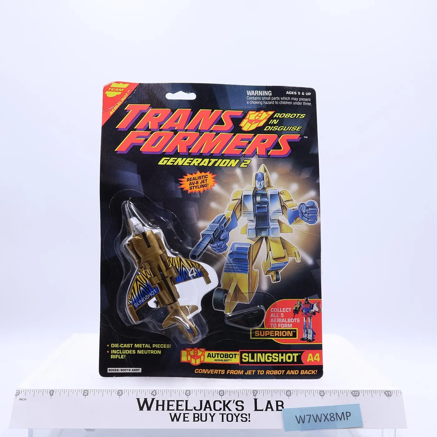 Slingshot Aerialbot Autobot G2 Transformers 1993 Hasbro Figure NEW MOSC ...