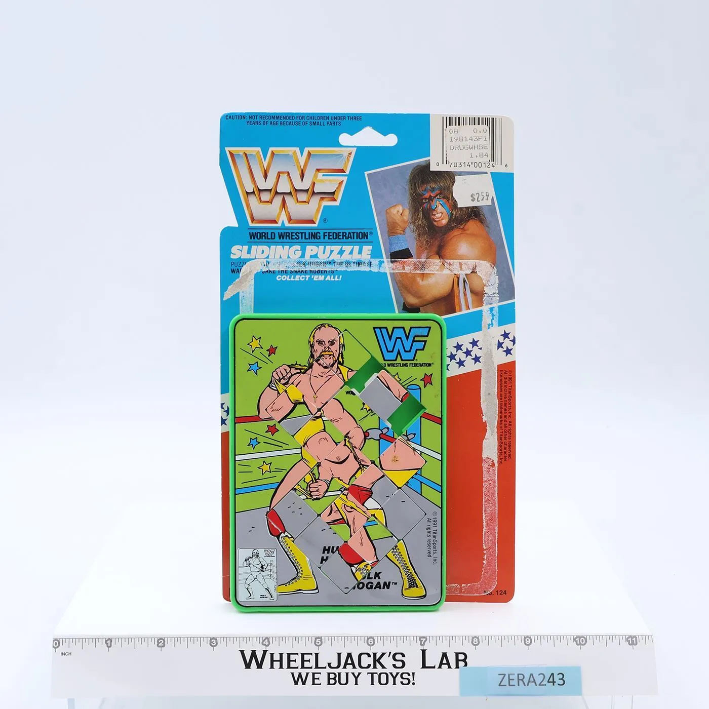 Hulk Hogan Sliding Puzzle WWF Wrestling 1991 Titan Sports Henry Gordy Vintage - Wheeljack's Lab