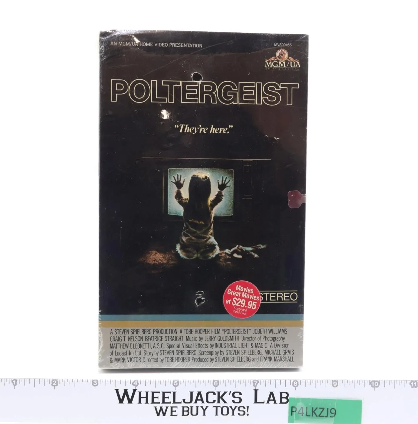 Poltergeist 1982 Big Box VHS Hologram Tape MGM/UA Horror Movie NEW SEALED - Wheeljack's Lab