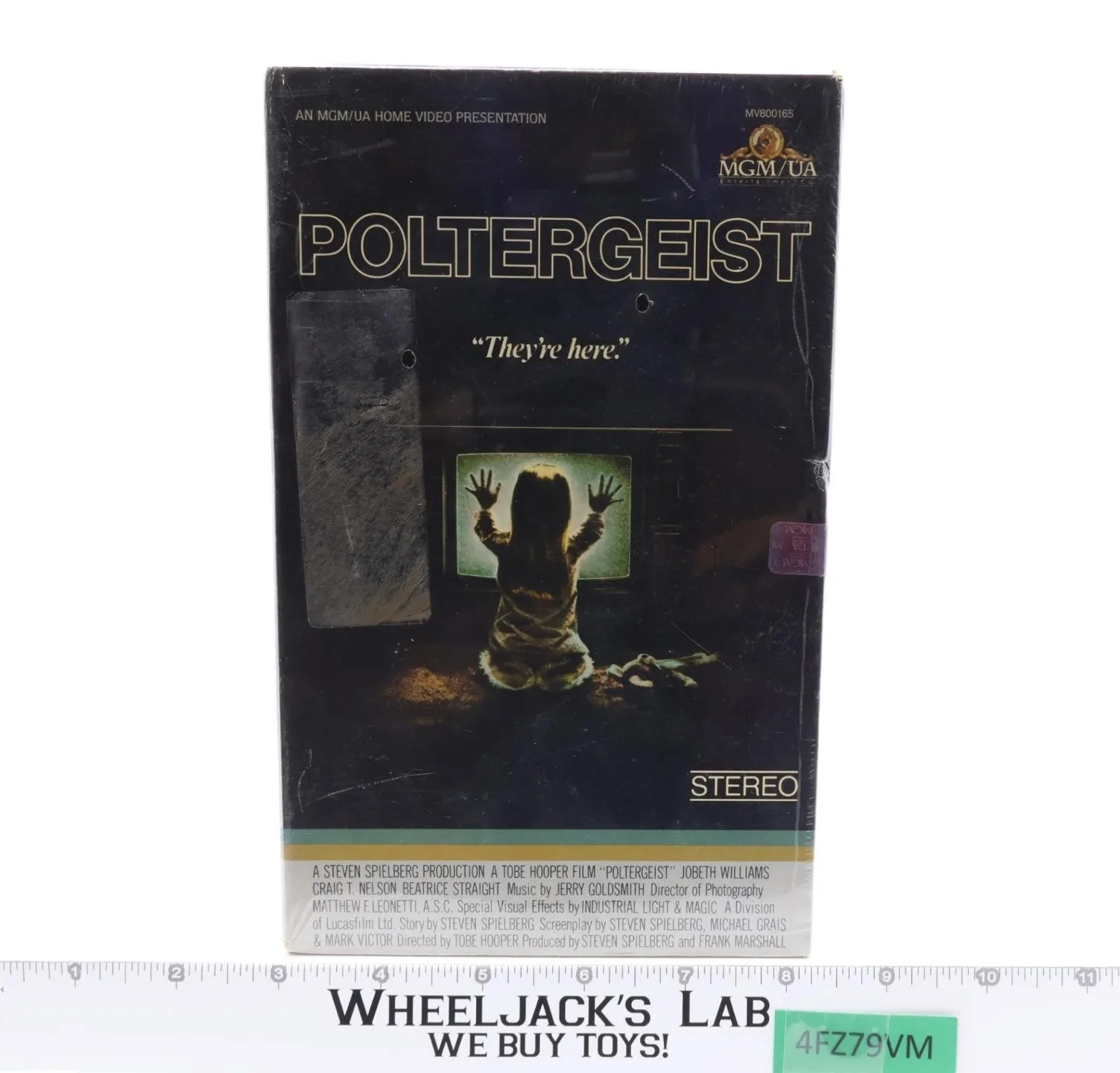 Poltergeist 1982 Big Box VHS Hologram Tape MGM/UA Horror Movie NEW SEALED - Wheeljack's Lab