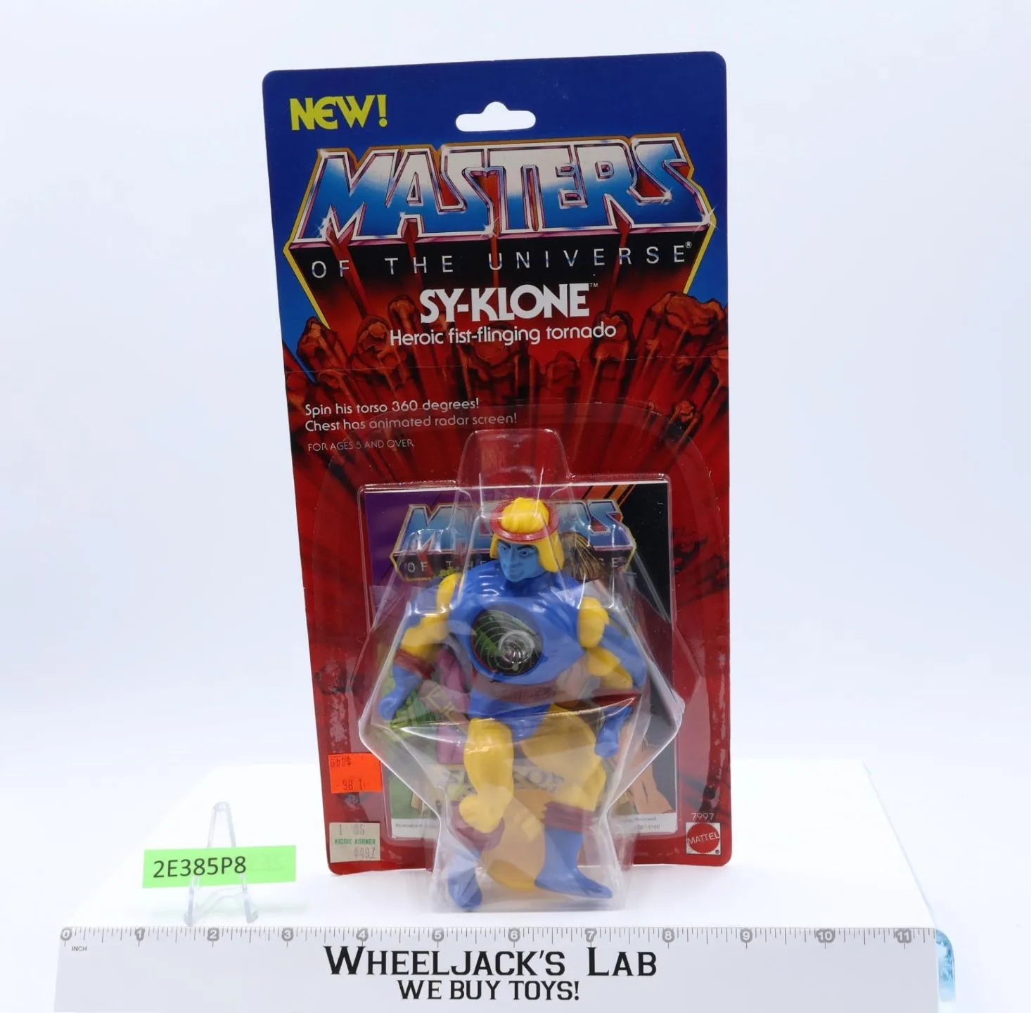 Sy-Klone He-Man Masters of the Universe MOTU 1984 Mattel NEW MOSC SEALED - Wheeljack's Lab