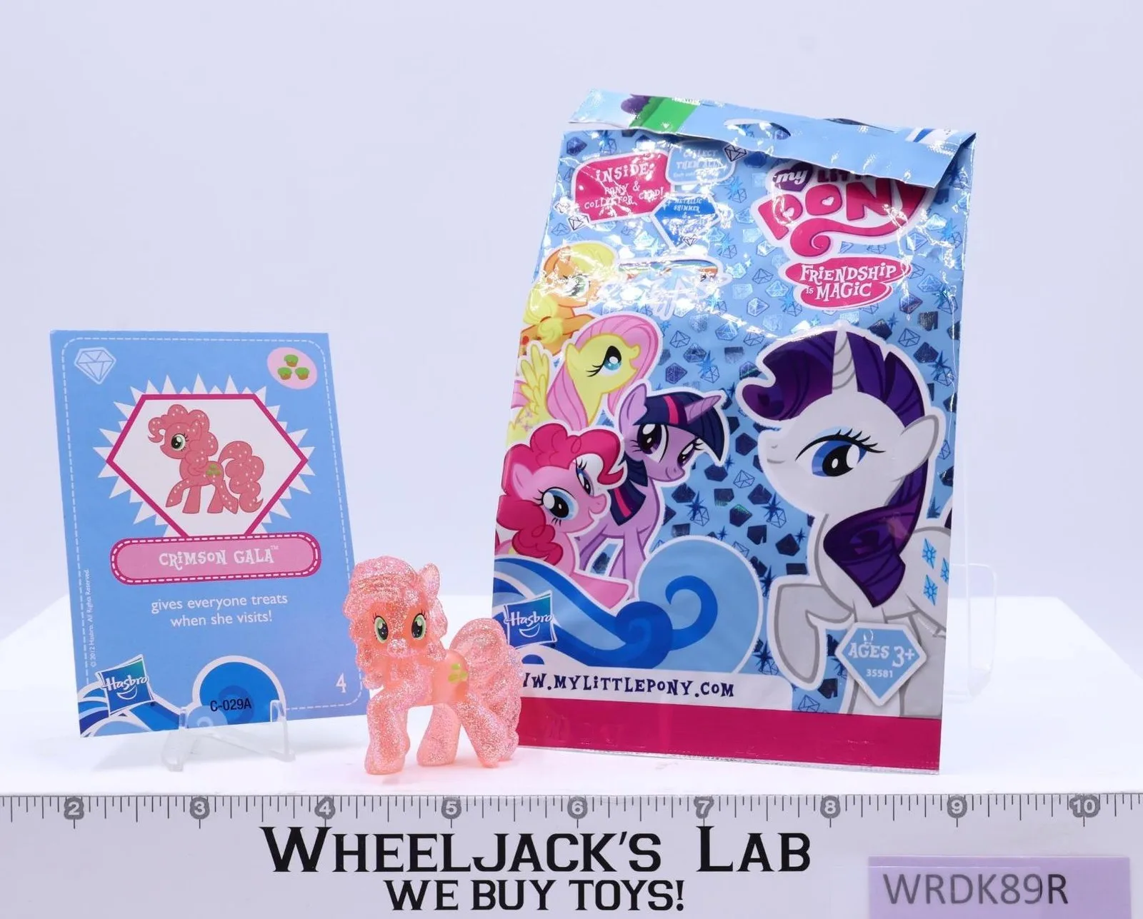 Glitter Crimson Gala My Little Pony Blind Bag Wave 4 Hasbro 2" Mini ...
