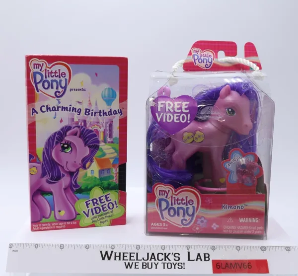 Kimono W/ VHS Tape G3 My Little Pony MLP 2002 Hasbro NEW MIB ...