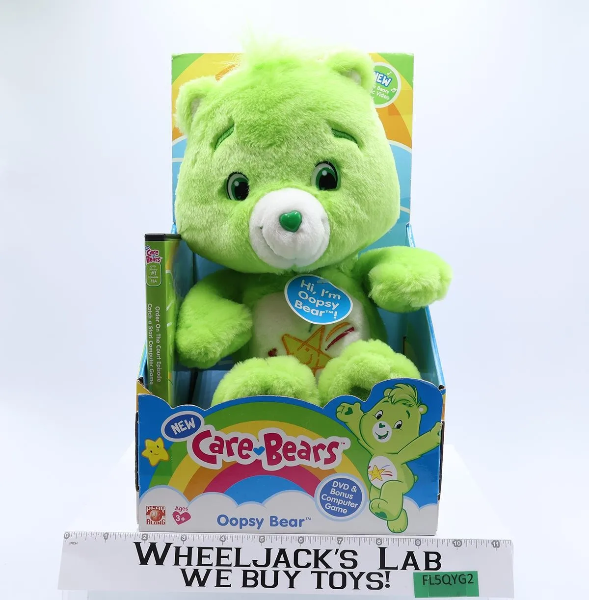 Oopsy Bear W/ DVD Care Bears 2007 Play Along NEW W/TAGS - Wheeljack's Lab