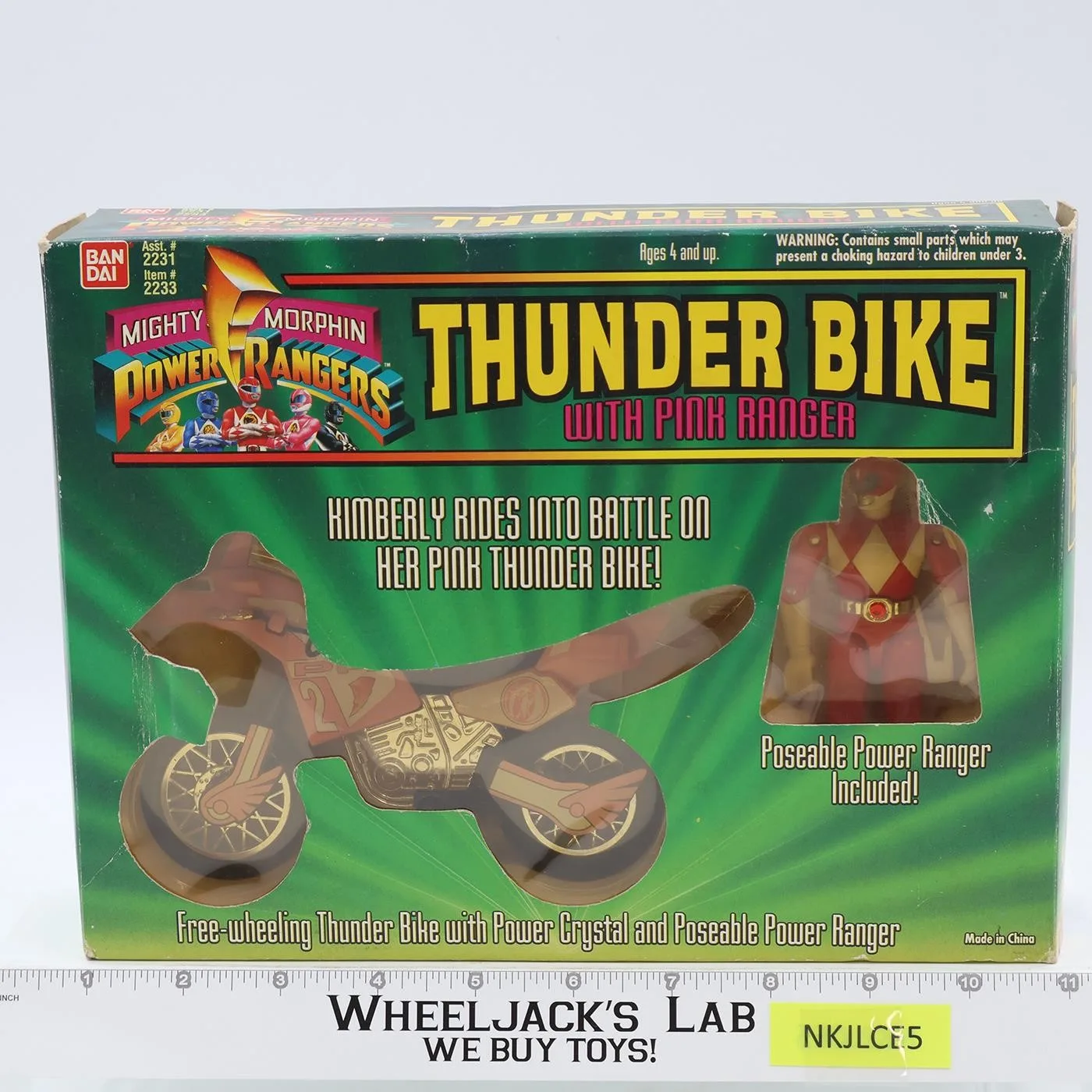 Thunder Bike W/ Pink Ranger MMPR Power Rangers 1994 Bandai Action ...