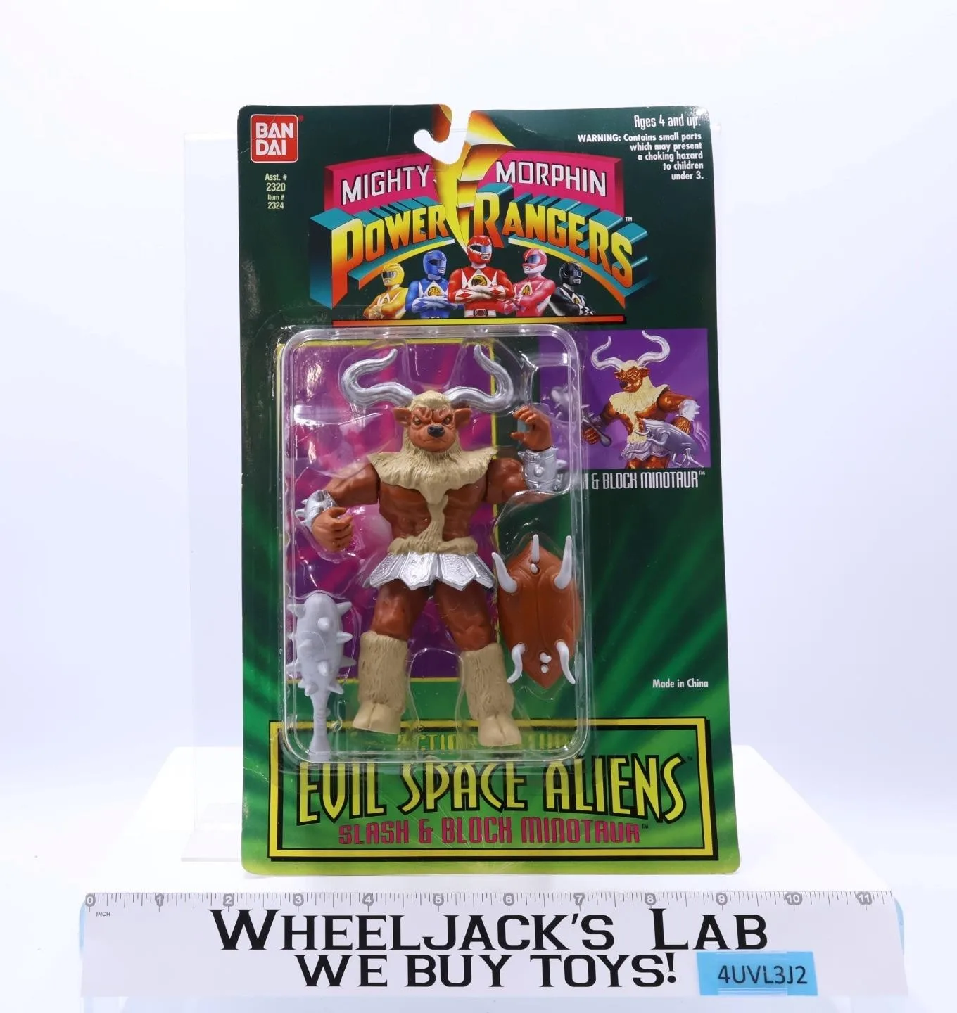 Slash & Block Minotaur Mighty Morphin Power Rangers 1994 Bandai NEW ...