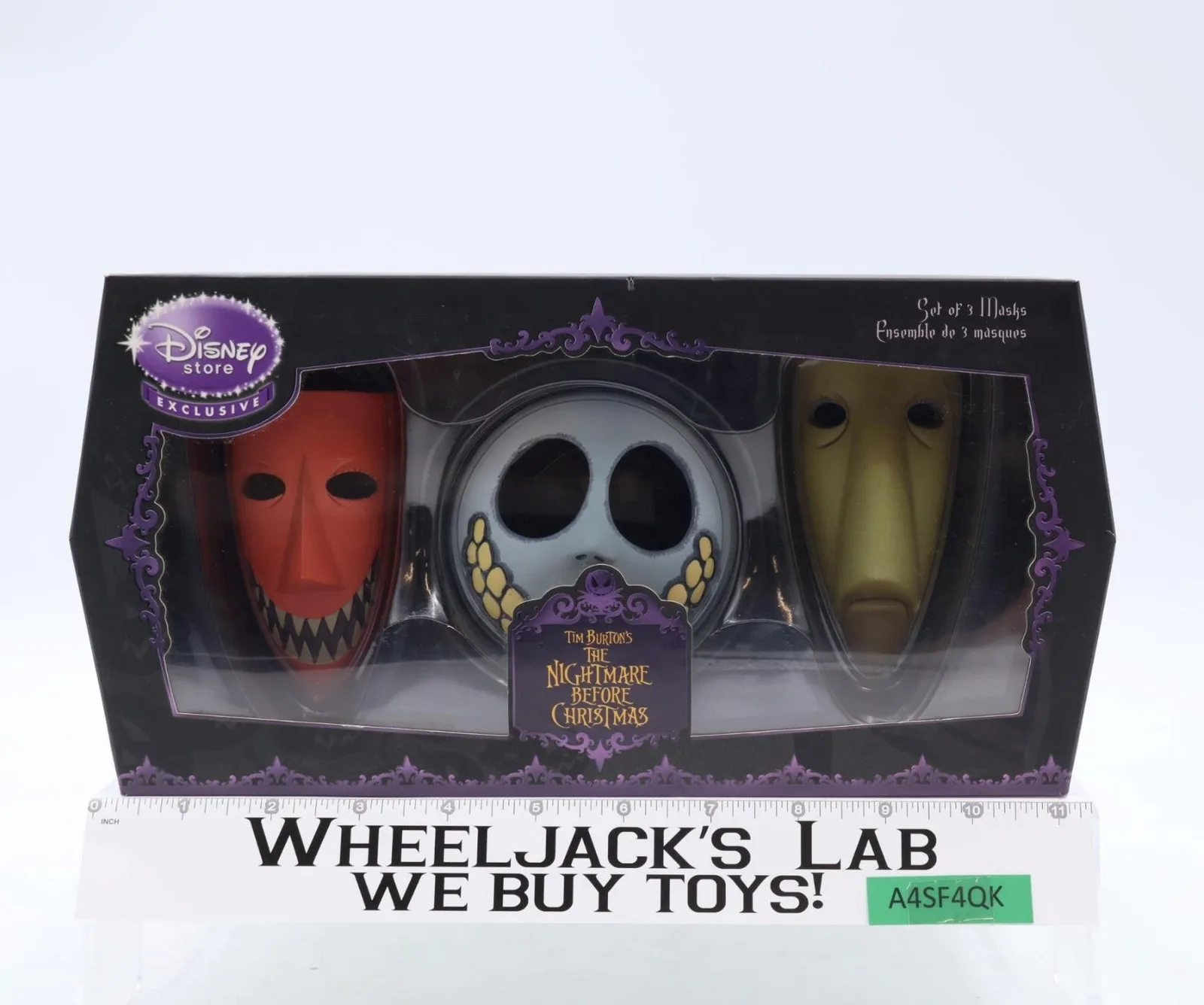 Lock Shock Barrel 3 Masks Nightmare Before Christmas Disney Store ...