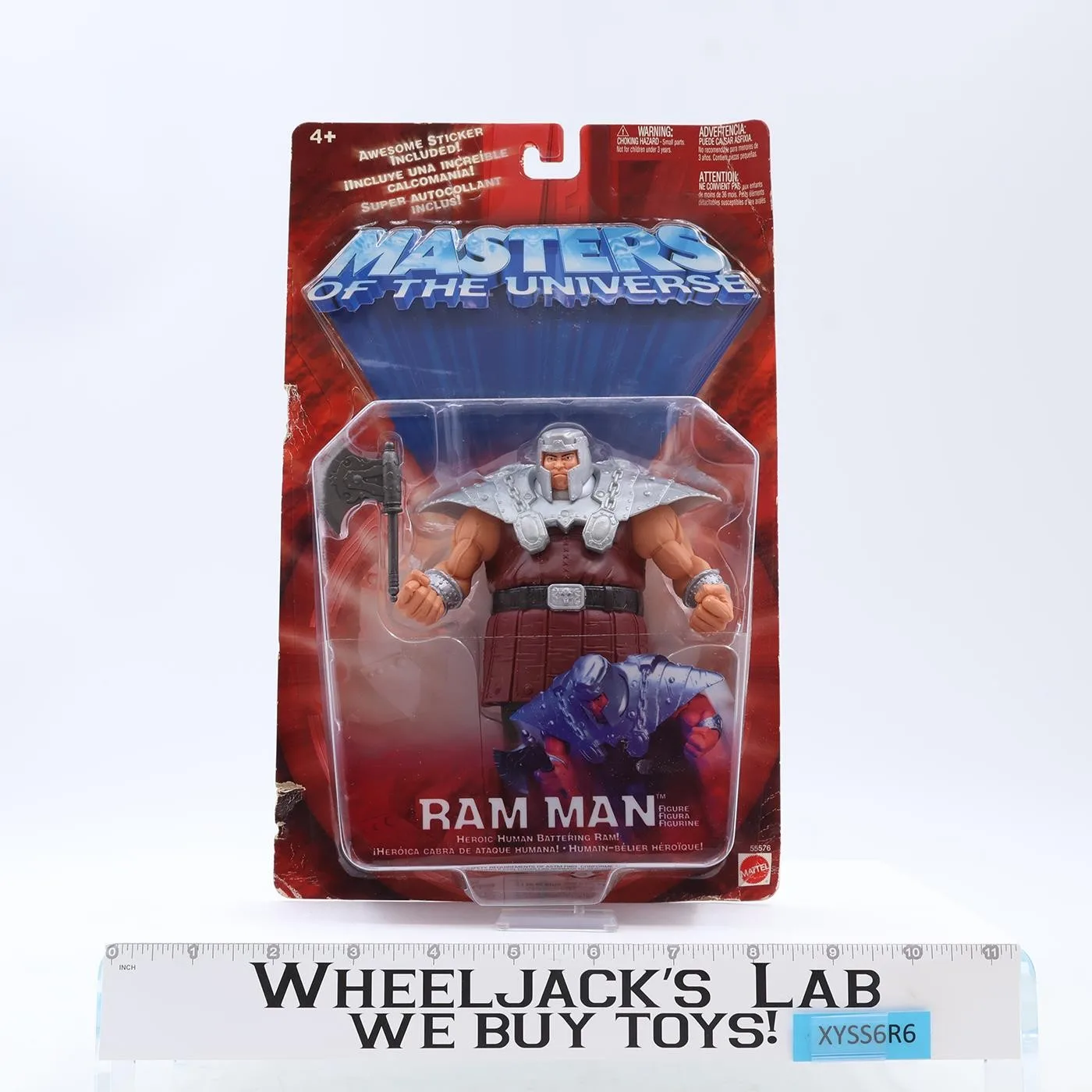Ram Man 200X Masters Of The Universe MOTU 2002 Mattel NEW SEALED ...
